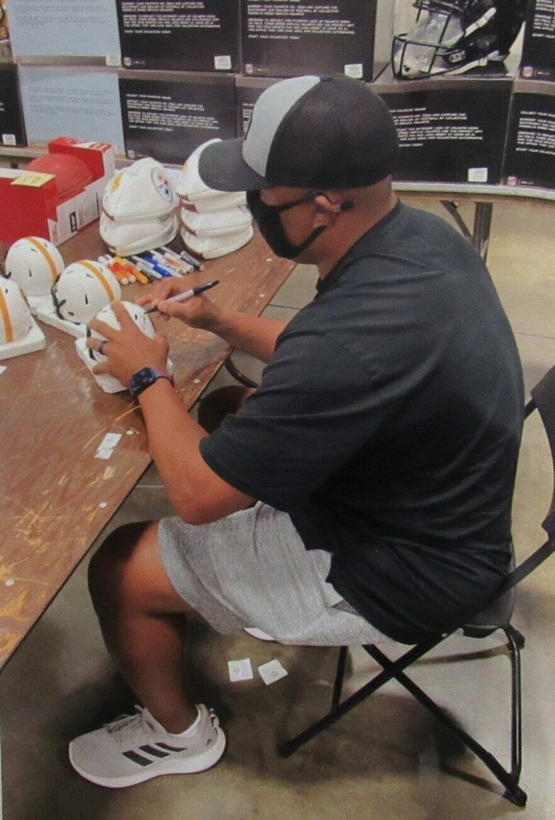 Hines Ward Signed/Autographed Steelers Lunar Eclipse Mini Helmet JSA 1 ...