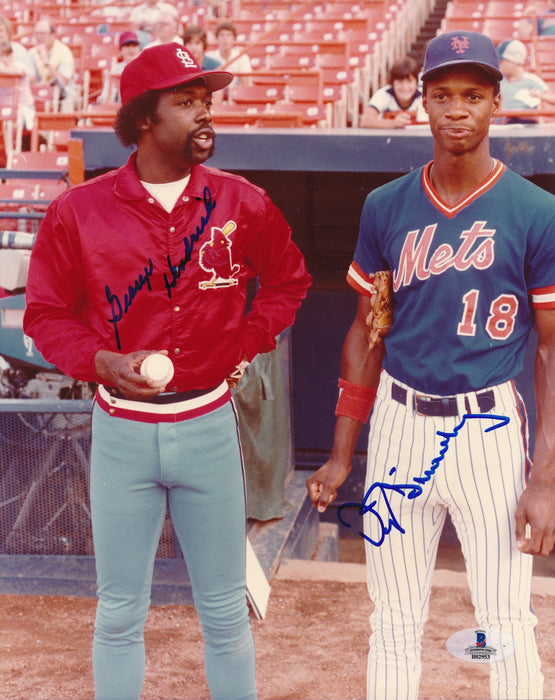 George Hendrick/Darryl Strawberry Dual-Signed/Auto 8x10 Photo Beckett ...