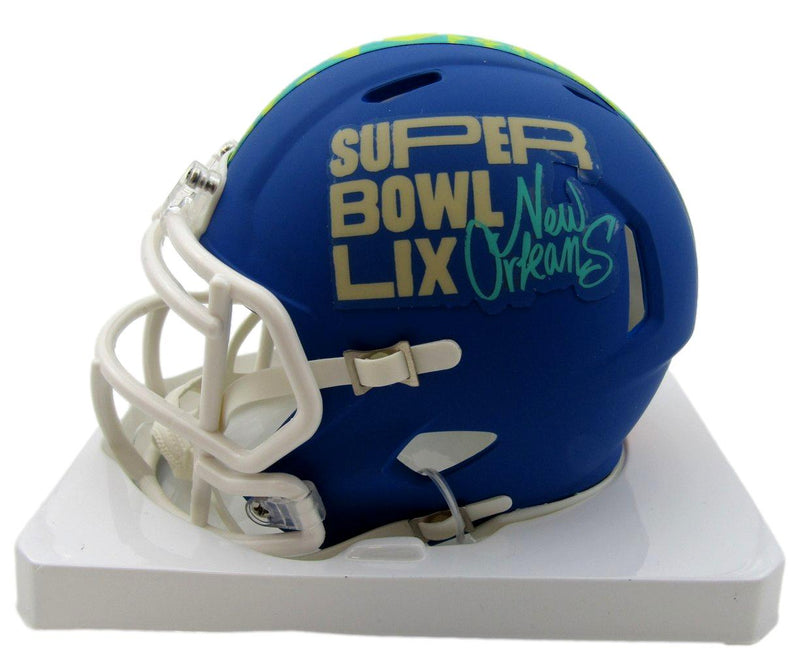 Jalen Carter Signed/Autographed Super Bowl 59 Mini Helmet Eagles PSA/D ...