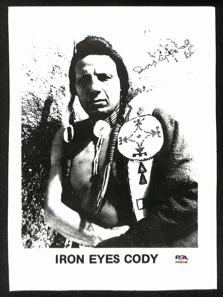Iron Eyes Cody/Mark Goddard Signed/Autographed 8x10 Photo Actors PSA/D ...