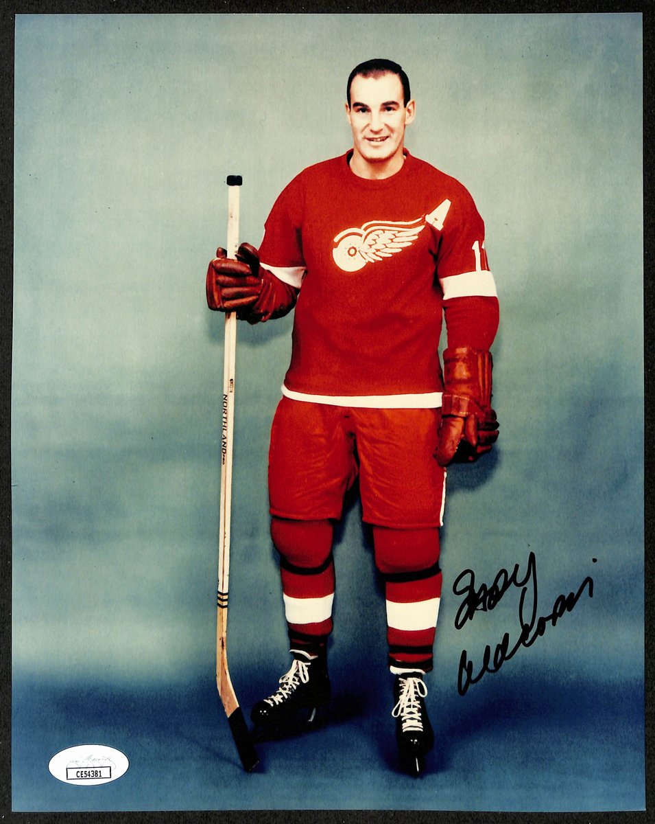 Gary Aldcorn Signed/Autographed 8x10 Photo Detroit Red Wings JSA 19620 ...