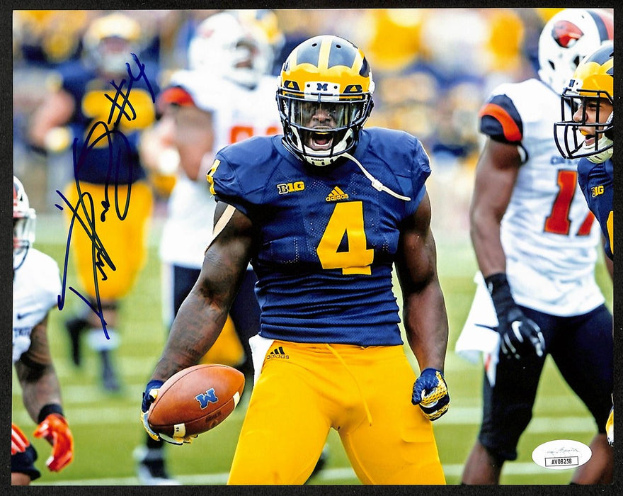 De'Veon Smith Signed/Autographed 8x10 Photo University of Michigan JSA ...