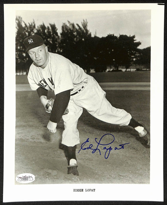 Ed Lopat Signed/Autographed 8x10 B/W Photo New York Yankees JSA 197207 ...
