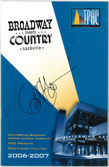 Peter Gallagher signed 2006-2007 Broadway Meets Country Nashville TPAC ...