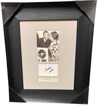 Charley Pride signed 4x3 Cut Signature w/ 4x6 Photo Custom Framing ...