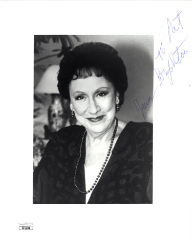 Jean Stapleton signed 8x10 Photo To Pat- JSA #SS51603 (Edith Bunker/Al ...