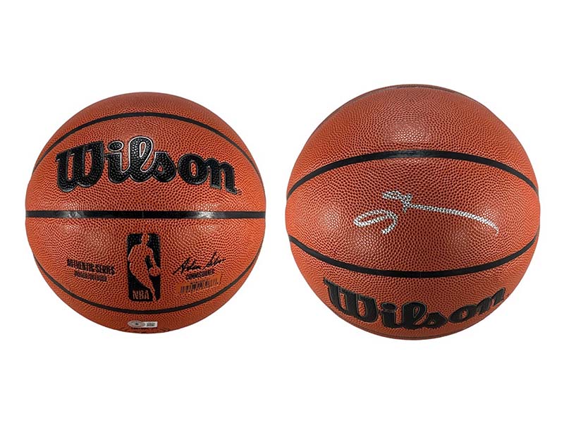Allen Iverson Autographed Wilson Authentic Series NBA basketball Becke ...