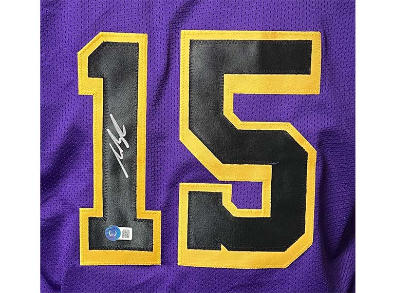 Austin Reaves Signed Custom Los Angeles Purple Basketball jersey Becke ...