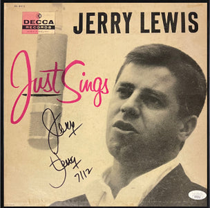 Jerry Lewis signed 1956 Decca Records Just Sings Album Cover/LP/Vinyl ...