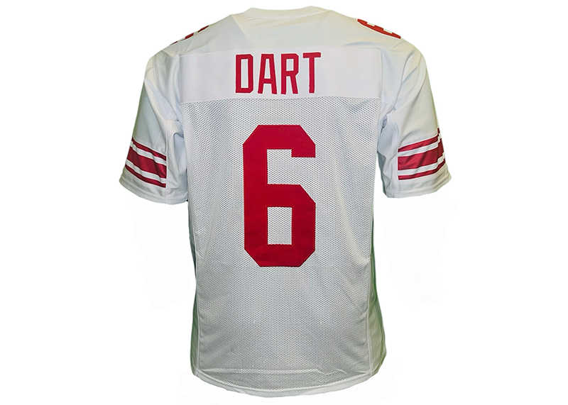 Jaxson Dart Unsigned New York White Football Jersey — Golden Autographs
