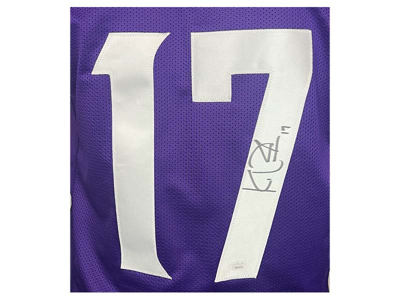 K.J. (KJ) Osborn Signed Custom Purple Football Jersey JSA – Golden ...