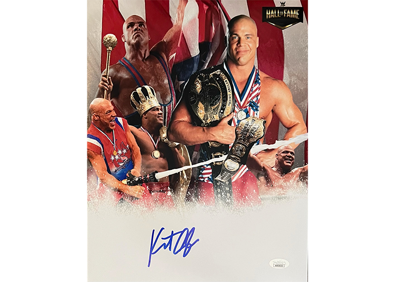 Kurt Angle 11x14 WWE Wrestling Signed Photo JSA — Golden Autographs