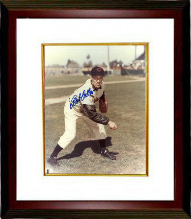 Bob Feller signed Cleveland Indians 8x10 Color Photo Custom Framing ...