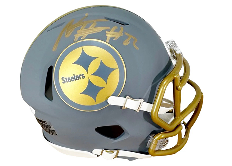 Najee Harris Signed Pittsburgh Steelers Slate Alternate Mini Football ...