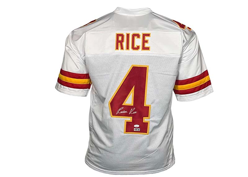 Rashee Rice Signed Custom White Football Jersey JSA – Golden Autographs