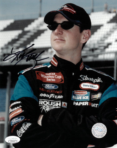 Kurt Busch signed NASCAR Sharpie 8x10 Photo- JSA Hologram #CC09142 (cl ...