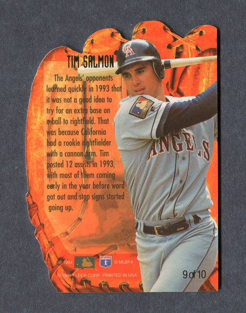 Tim Salmon Angels #9 1994 Flair Hot Glove Die Cut Insert Card RARE SHO ...