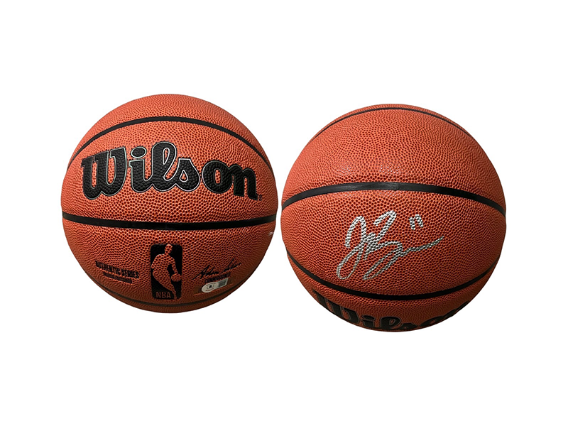 Jalen Brunson Autographed Wilson Authentic Series NBA basketball JSA ...